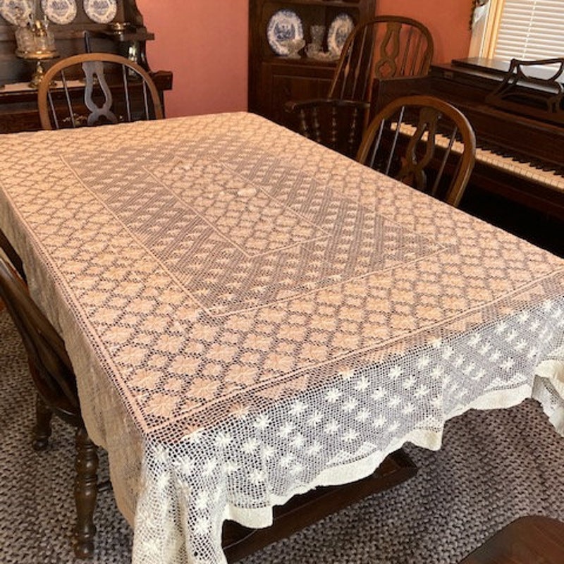 Filet Lace Linens - Etsy