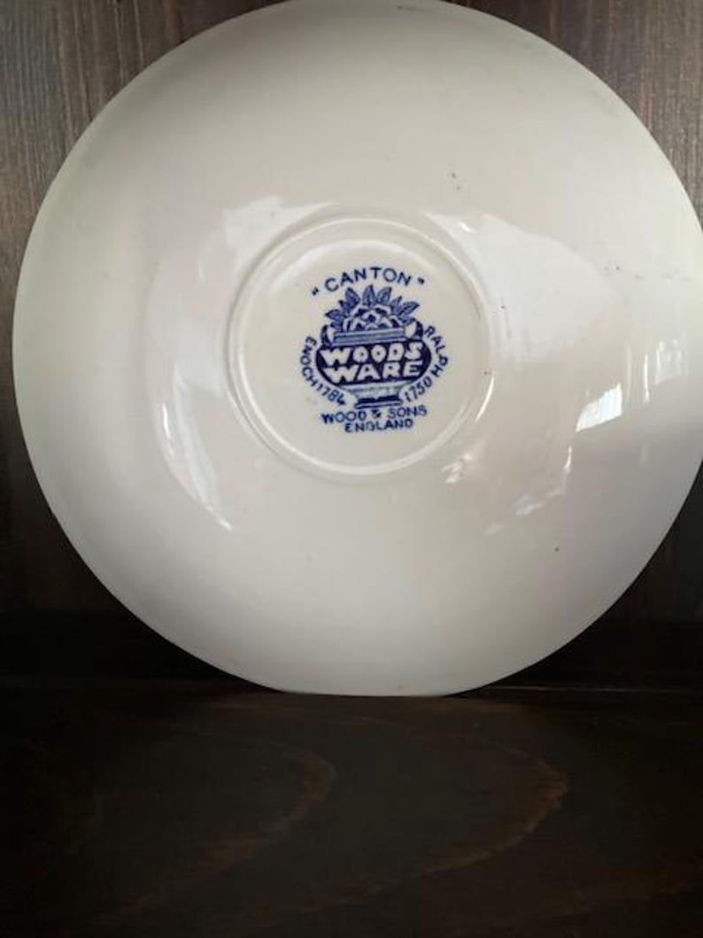 Woods Ware "canton" Cup and Saucer - Etsy