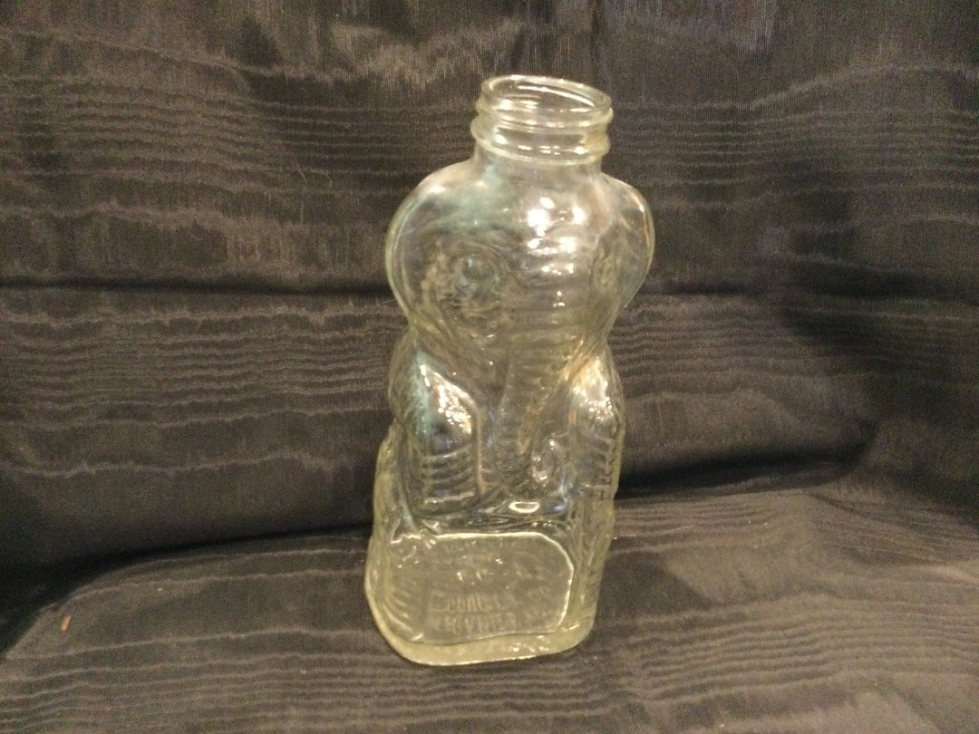 Embossed Elephant Jar, grapette - Etsy