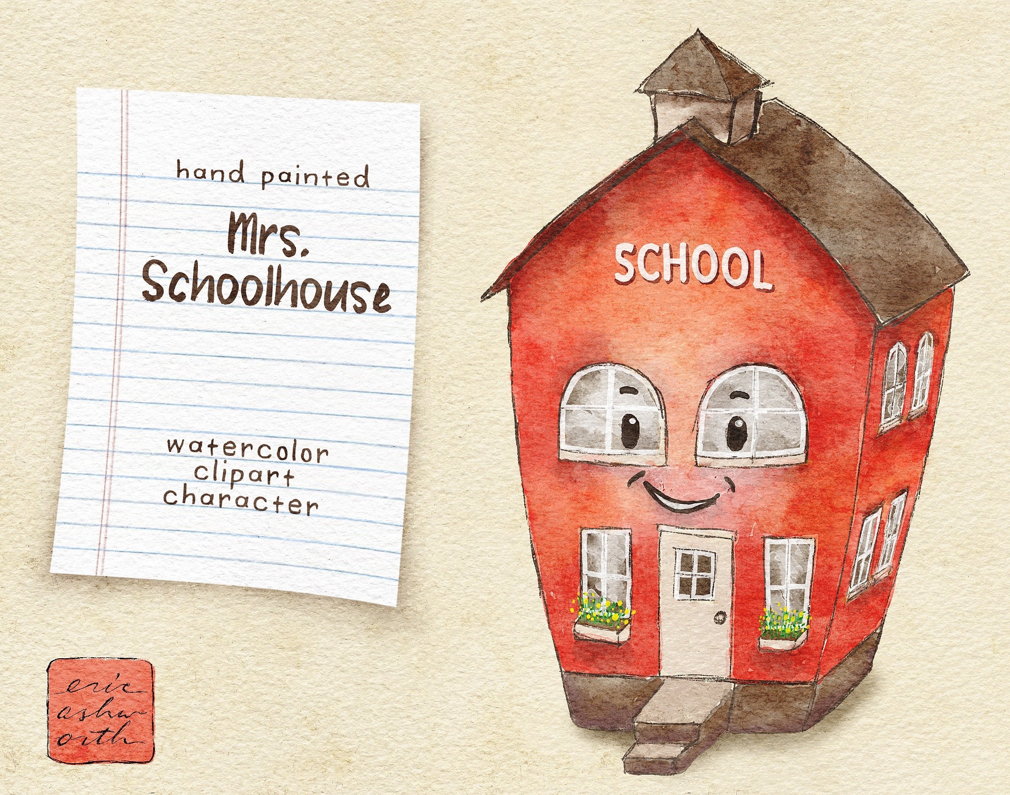 Cute Schoolhouse Clipart