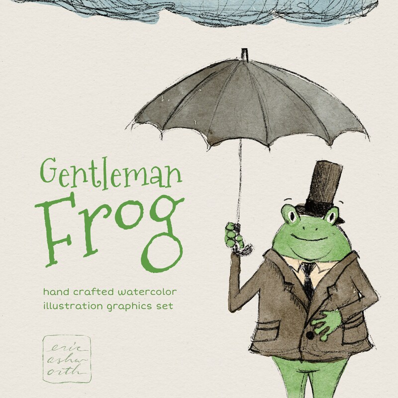 Gentleman Frog - Etsy