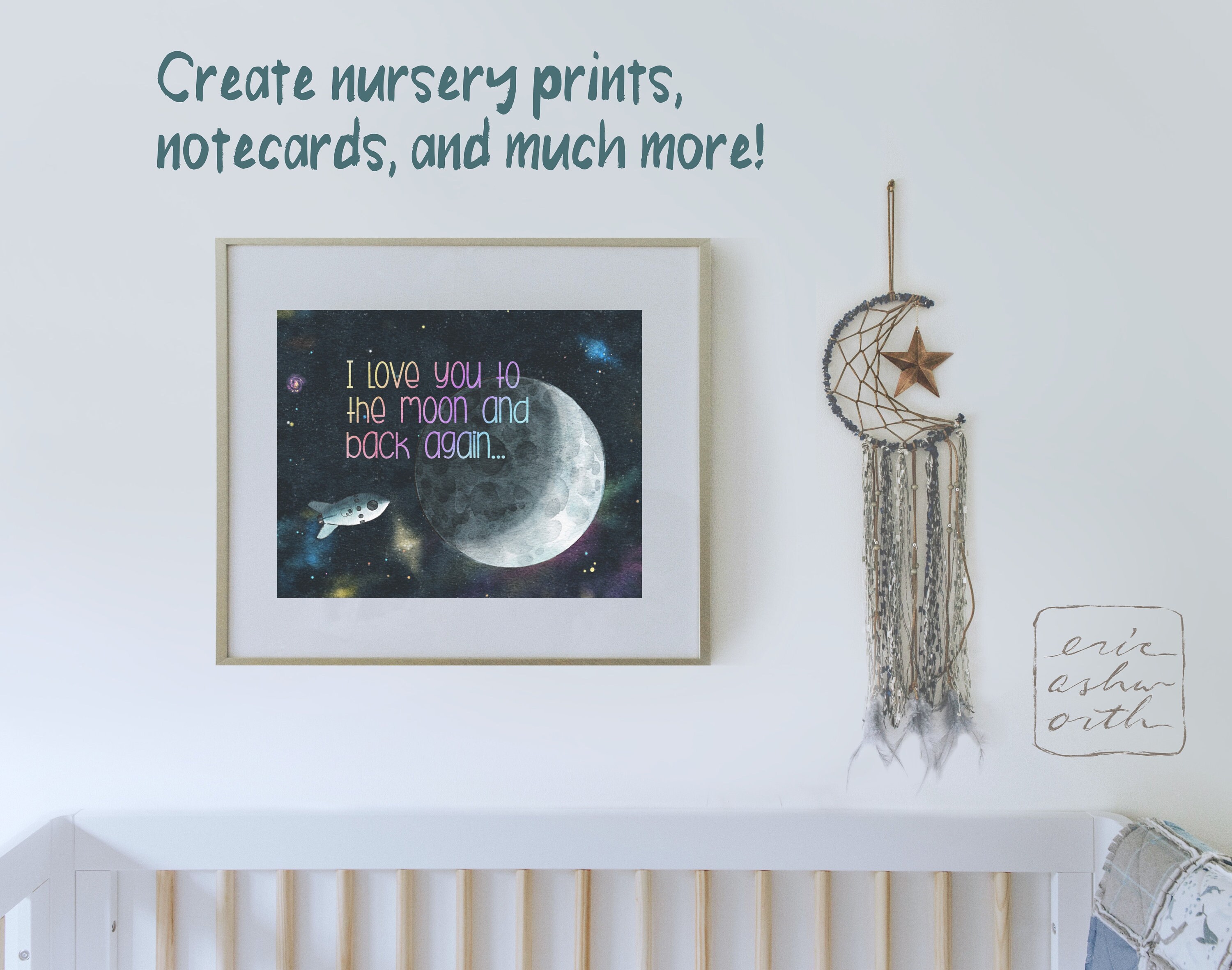 Outer Space Watercolor Clip Art, Cute Astronaut Moonshot Adventure ...