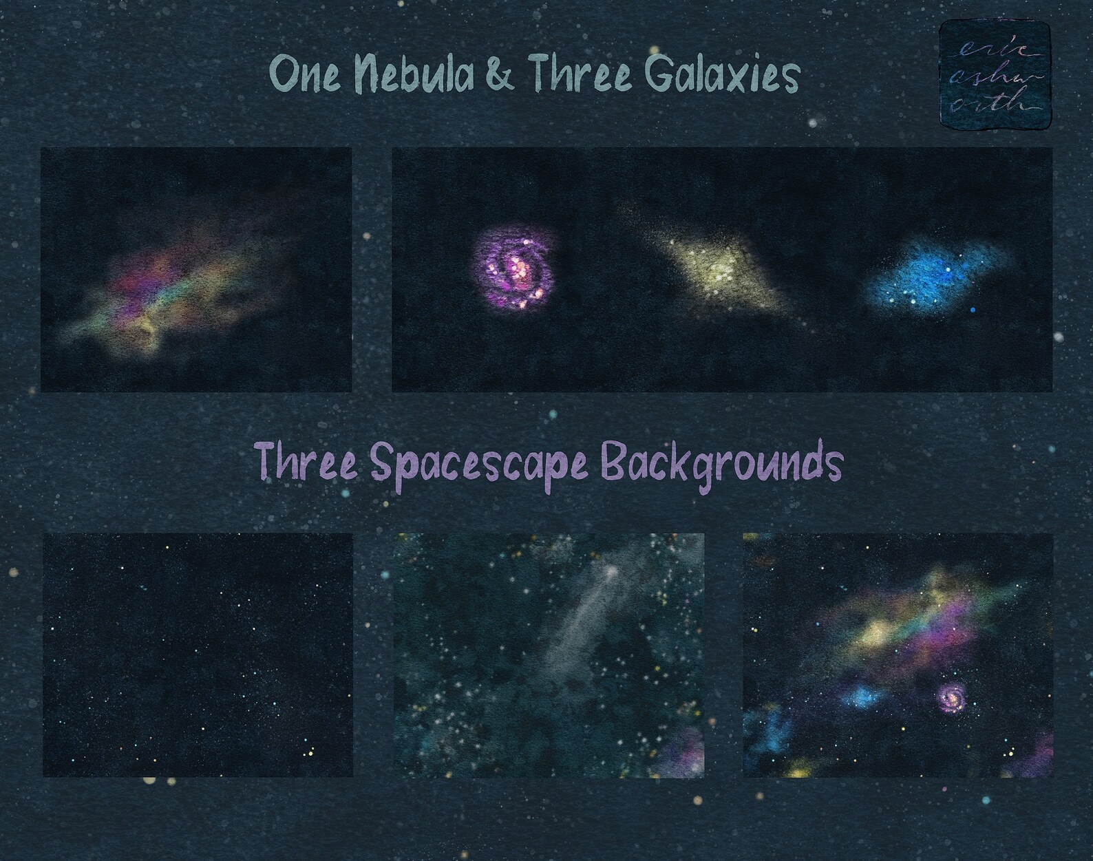 Outer Space Watercolor Clip Art, Cute Astronaut Moonshot Adventure ...