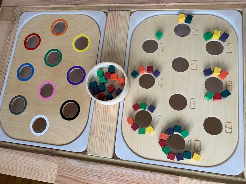 Large Double Sided Flisat Colour Sorting & Counting Insert - Etsy Canada