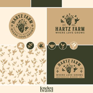 Farm Brand Design, Farm Logo Design, Logo Suite, Custom Brand Bundle ...