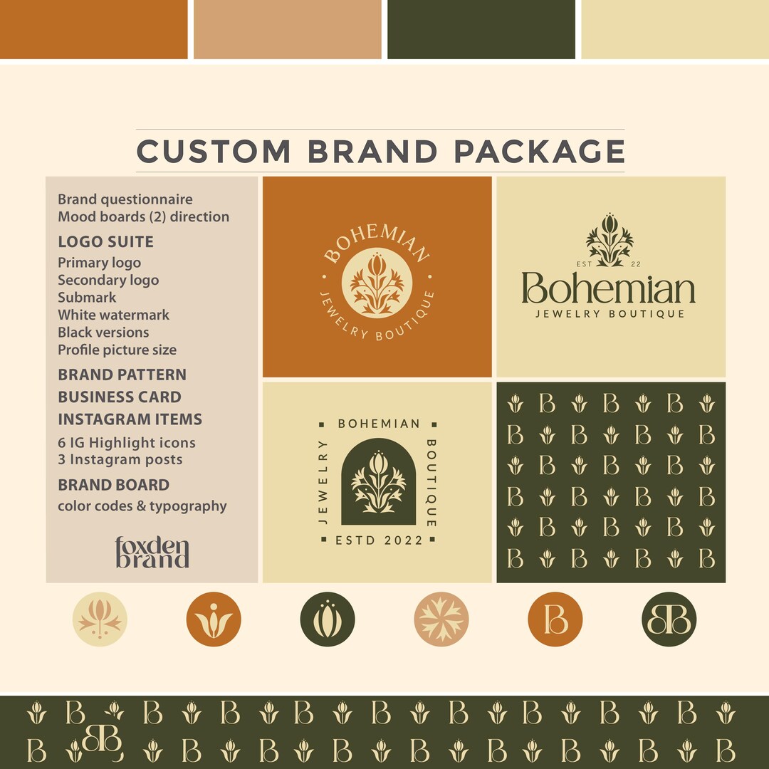 Custom Branding, Custom Brand, Logo Kit, Brand Board, Playful Brand ...