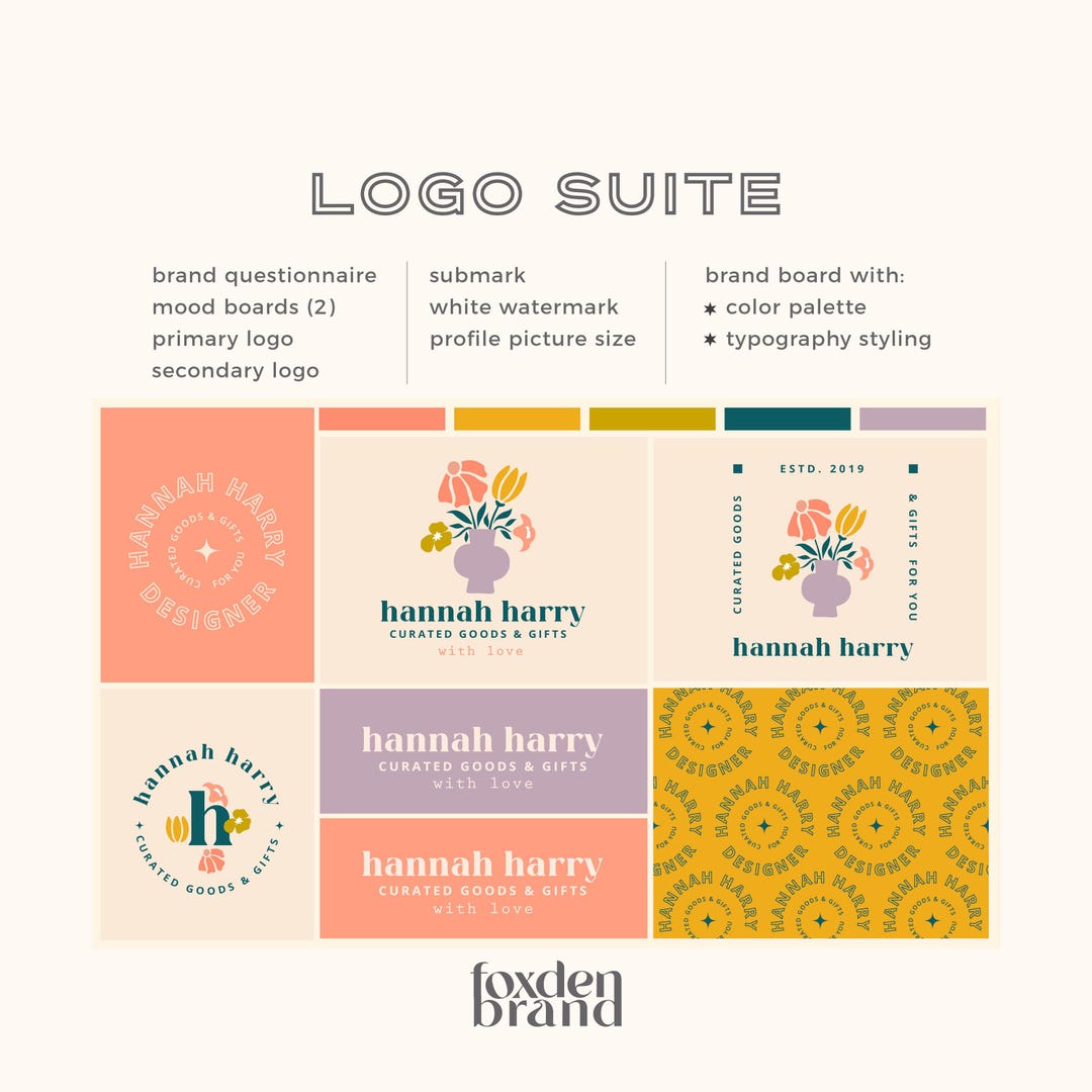 Custom Logo Kit, Custom Logo Suite, Custom Design, Playful Branding ...