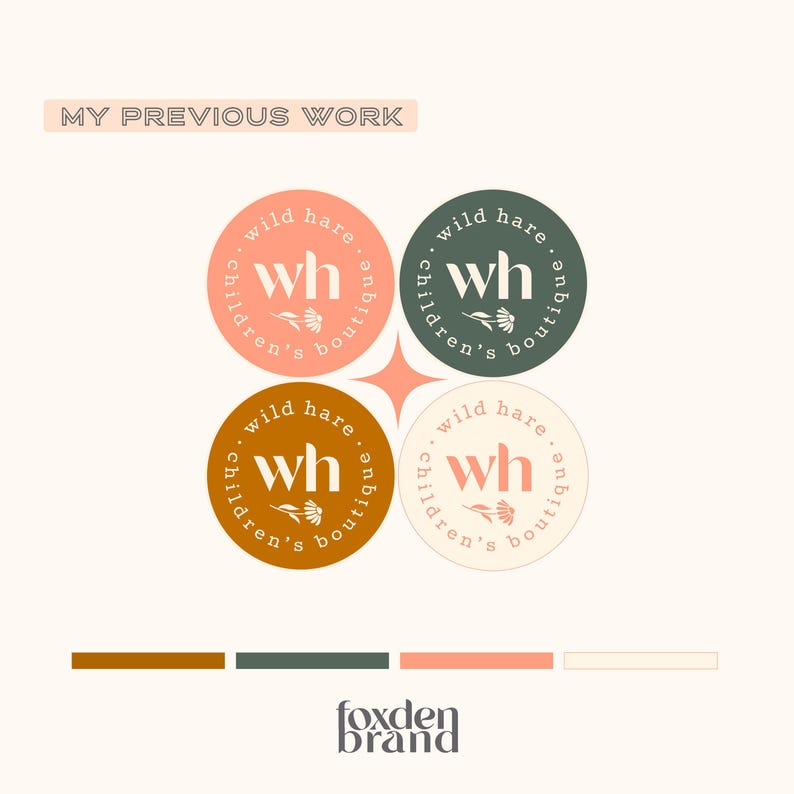 Custom Branding Kit, Children's Brand, Custom Brand, Logo Kit, Branding ...