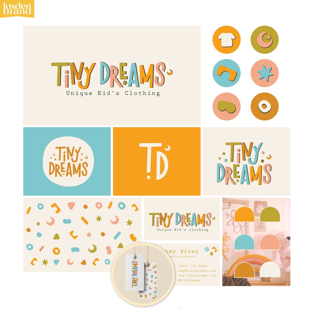 Brand Package, Custom Branding, Children's Brand, Custom Logo Kit ...