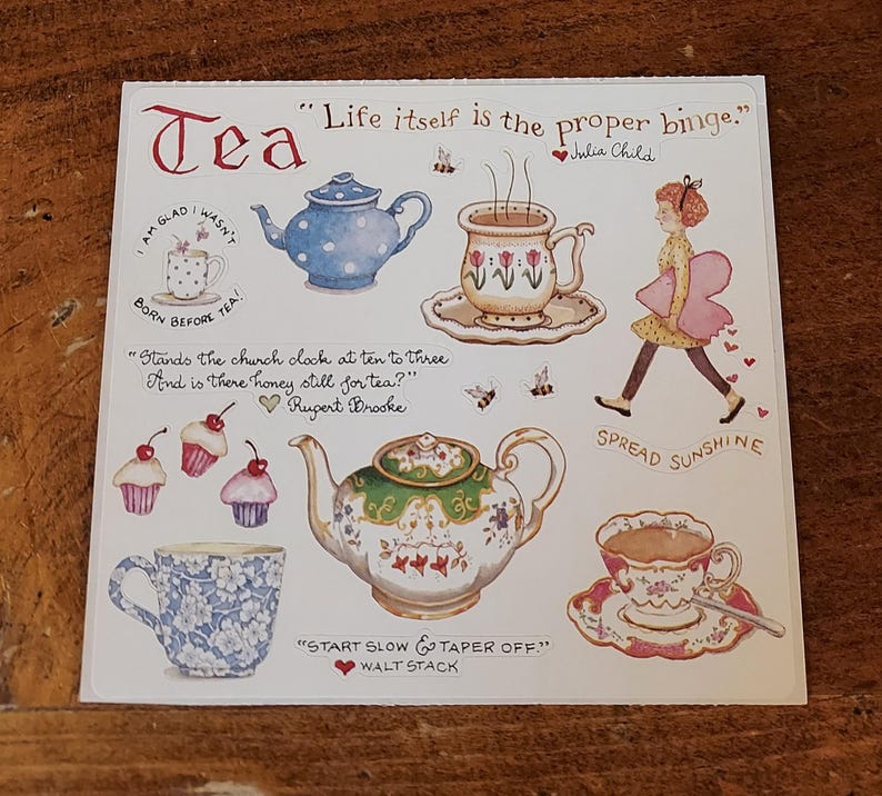Colorbok Scrapbook Sticker ~ by Susan Branch....tea Time. HTF - Etsy