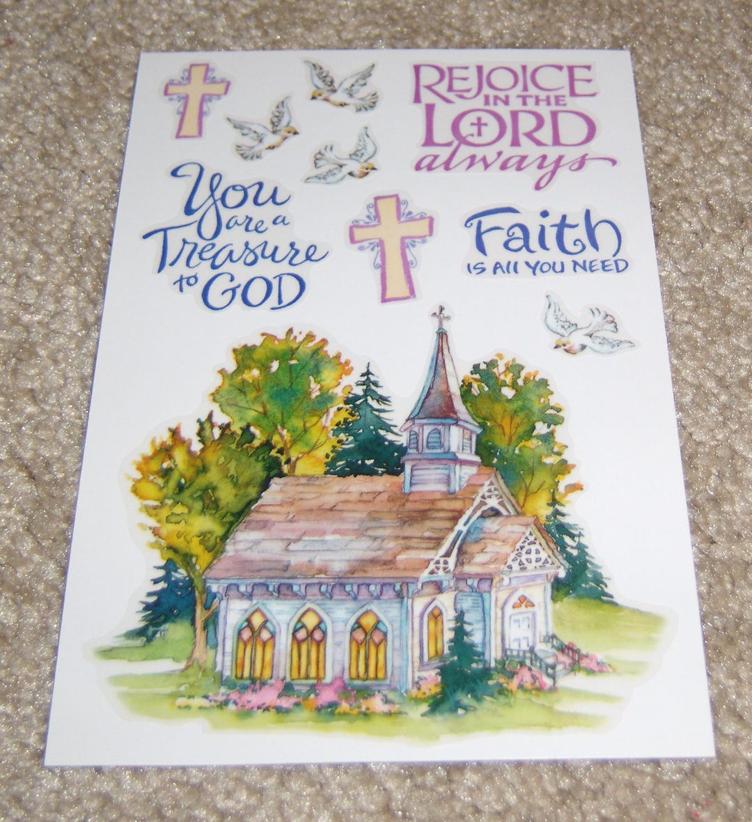 PSX DESIGN Sticker Sheet ~ God's Treasure/church (2002) HTF - Etsy