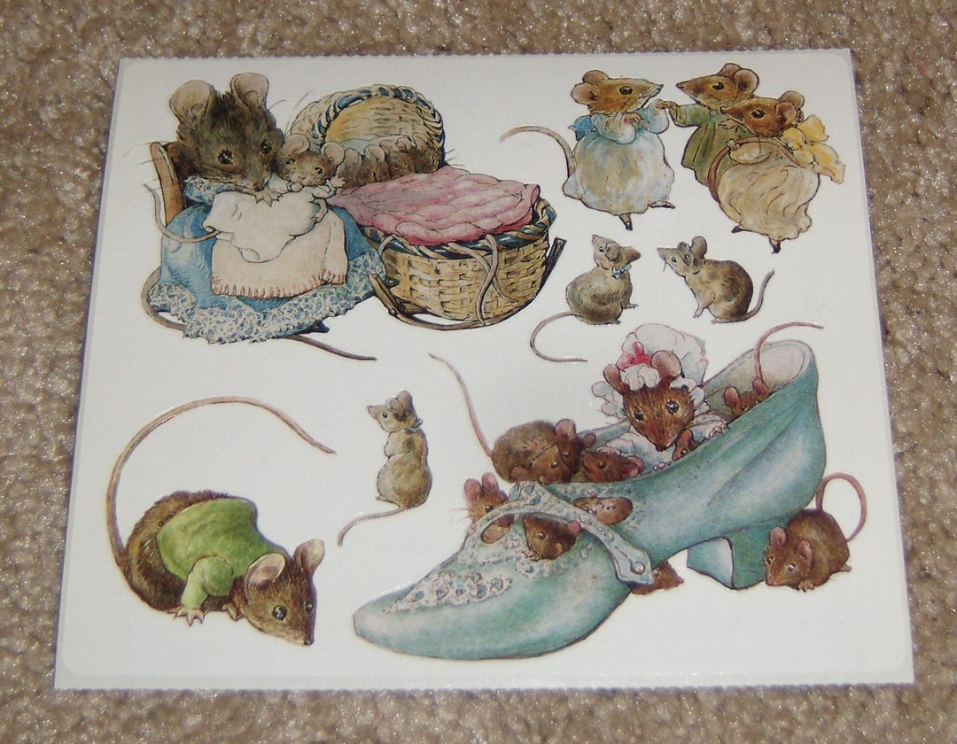 Colorbok Scrapbook Sticker ~ Beatrix Potter Peter Rabbit....mouse ...