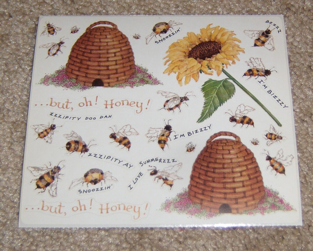 Colorbok Scrapbook Sticker ~ by Susan Branch....honey Bees HTF - Etsy
