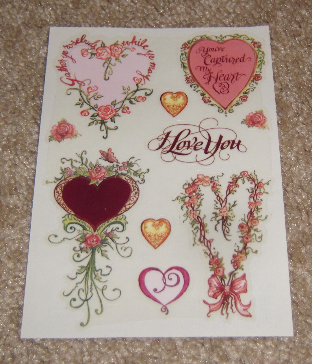PSX DESIGN Sticker Sheet ~ Captive Heart. HTF (2001) - Etsy