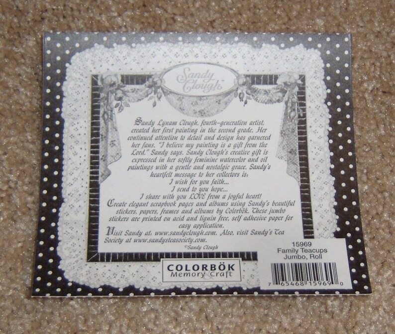 Colorbok Scrapbook Sticker ~ by Sandy Clough.....vintage Family Title ...