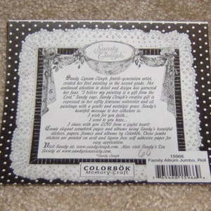 Colorbok Scrapbook Sticker ~ by Sandy Clough....."family Album" HTF - Etsy