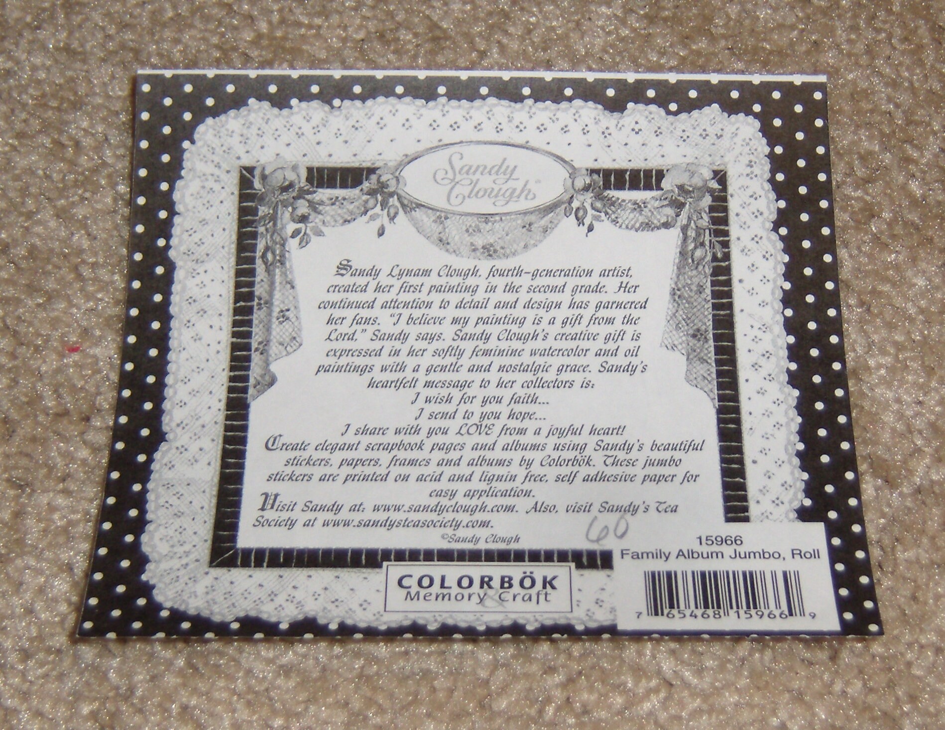 Colorbok Scrapbook Sticker by Sandy Clough.....family Album HTF - Etsy