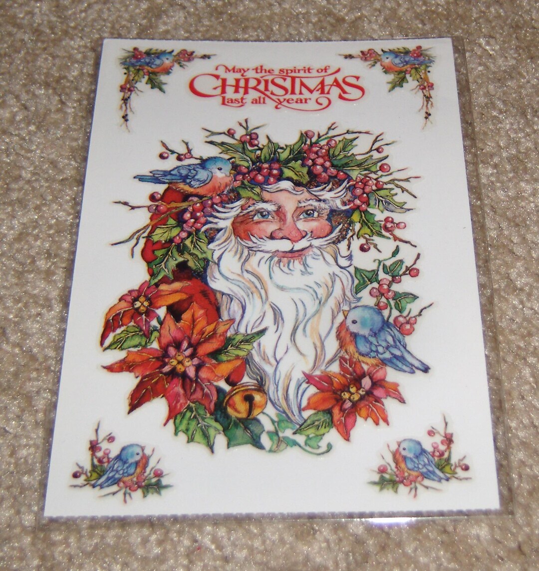 PSX DESIGN Sticker Sheet ~ Father Christmas. Rare HTF (2002) - Etsy