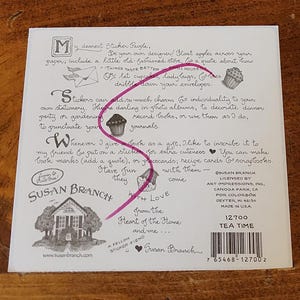 Colorbok Scrapbook Sticker ~ by Susan Branch....tea Time. HTF - Etsy