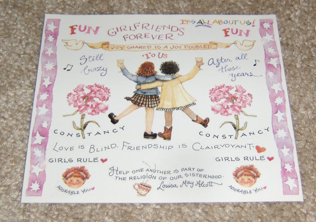 Colorbok Scrapbook Sticker ~ by Susan Branch....vintage Girlfriends ...