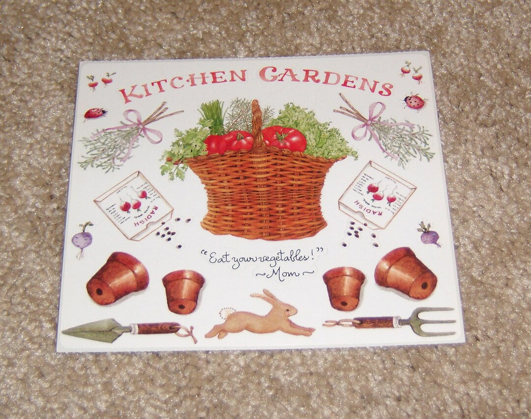 Colorbok Scrapbook Sticker ~ by Susan Branch...veggie Garden HTF - Etsy