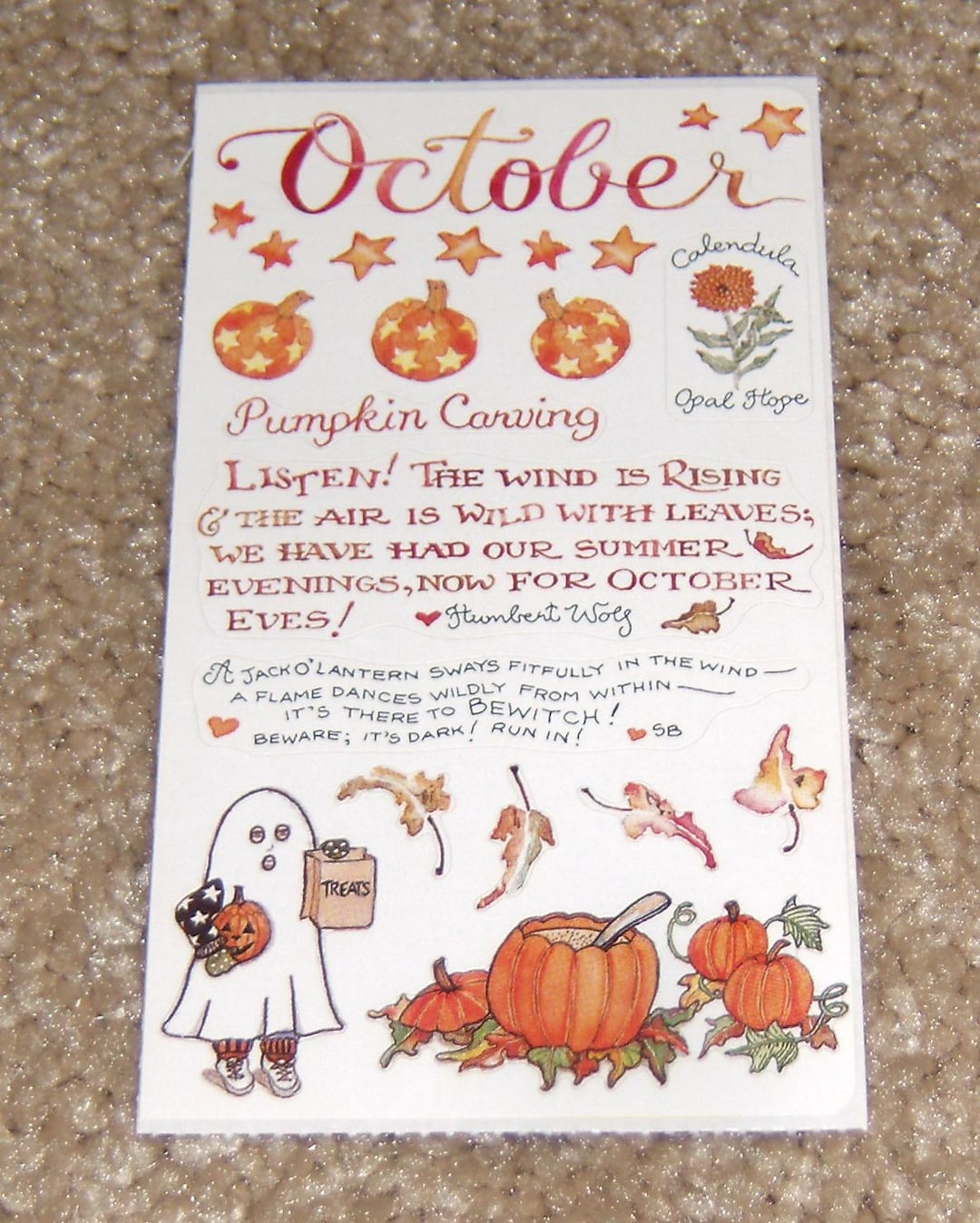 Colorbok Scrapbook Sticker ~ by Susan Branch. Months of the Year ...