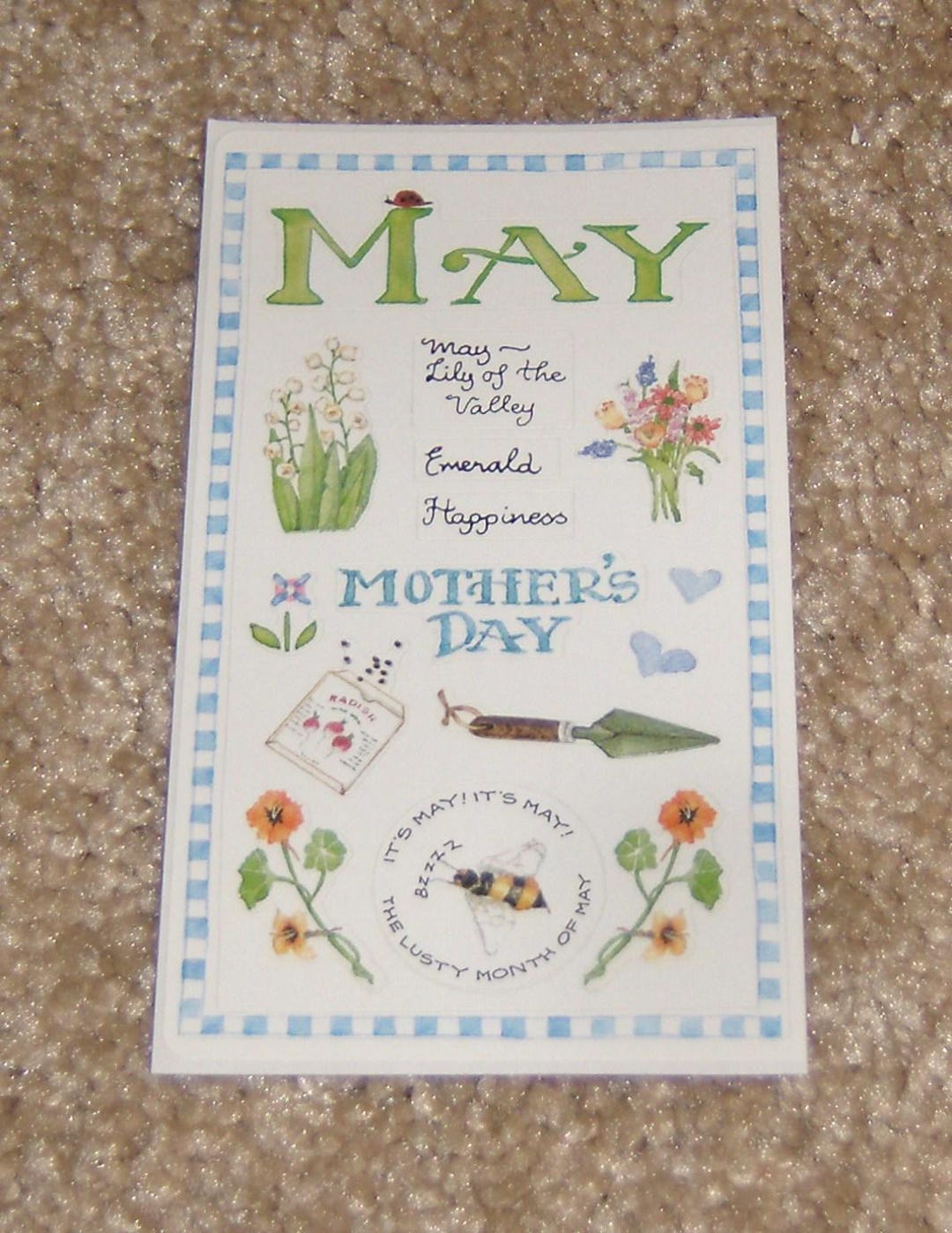 Colorbok Scrapbook Sticker ~ by Susan Branch. Months of the Year....may ...