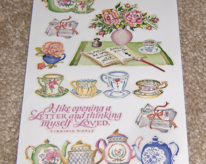PSX DESIGN Sticker Sheet Tea/friendship. Rare HTF 2002 - Etsy