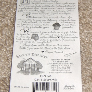 Colorbok Scrapbook Sticker ~ by Susan Branch. Vintage Christmas Tree ...