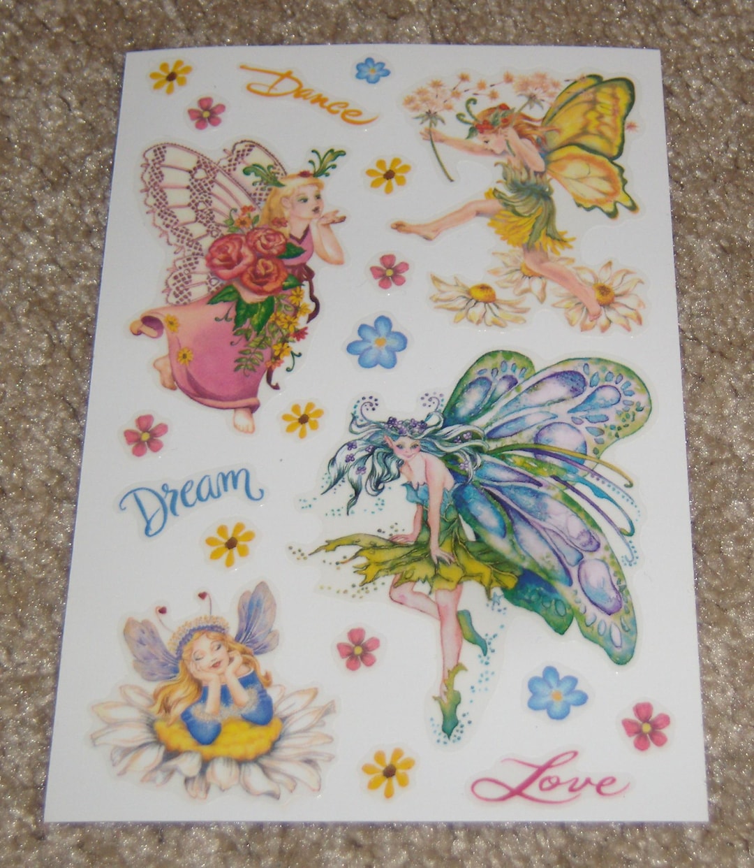 PSX DESIGN Sticker Sheet ~ Magical Fairies. Rare HTF (2003) - Etsy