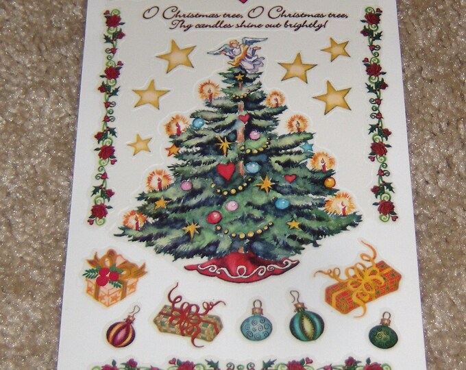 PSX DESIGN Sticker Sheet Christmas Tree. Rare HTF 2002 - Etsy