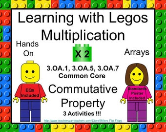 Learning With Legos Multiplication X4 Common Core 3.OA.1, 3.OA.5, 3.OA ...