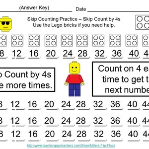 Learning With Legos Multiplication X4 Common Core 3.OA.1, 3.OA.5, 3.OA ...