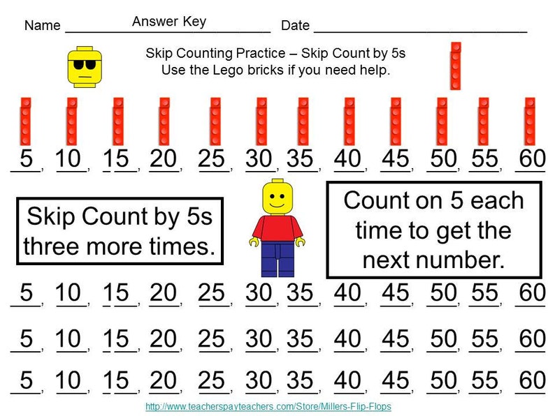 Learning With Legos - Multiplication X5 Common Core 3.OA.1, 3.OA.5, 3 ...