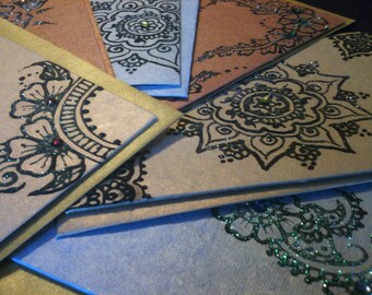 Henna card | Etsy