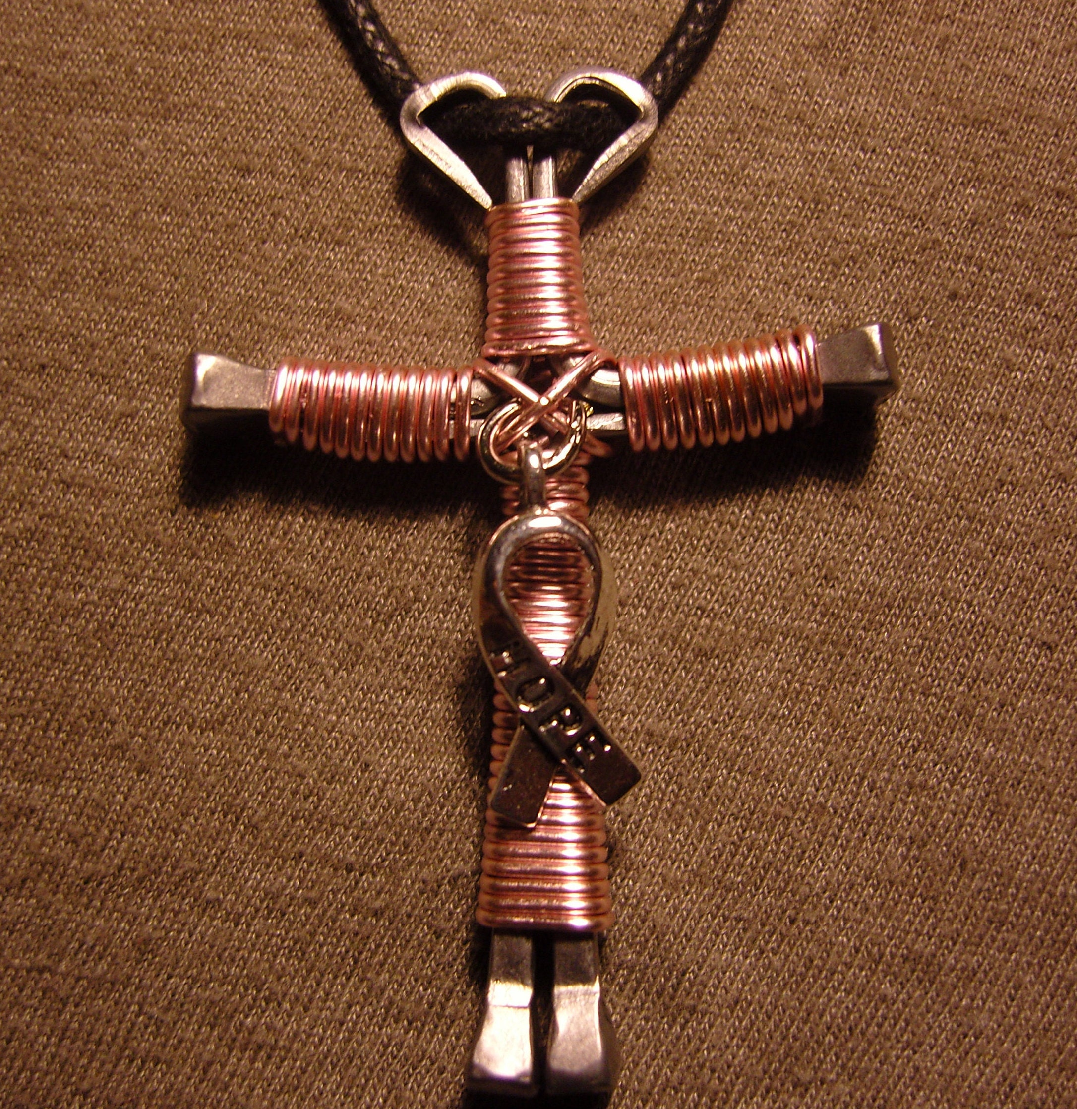 Breast Cancer Awareness Disciples Cross Necklace - Etsy