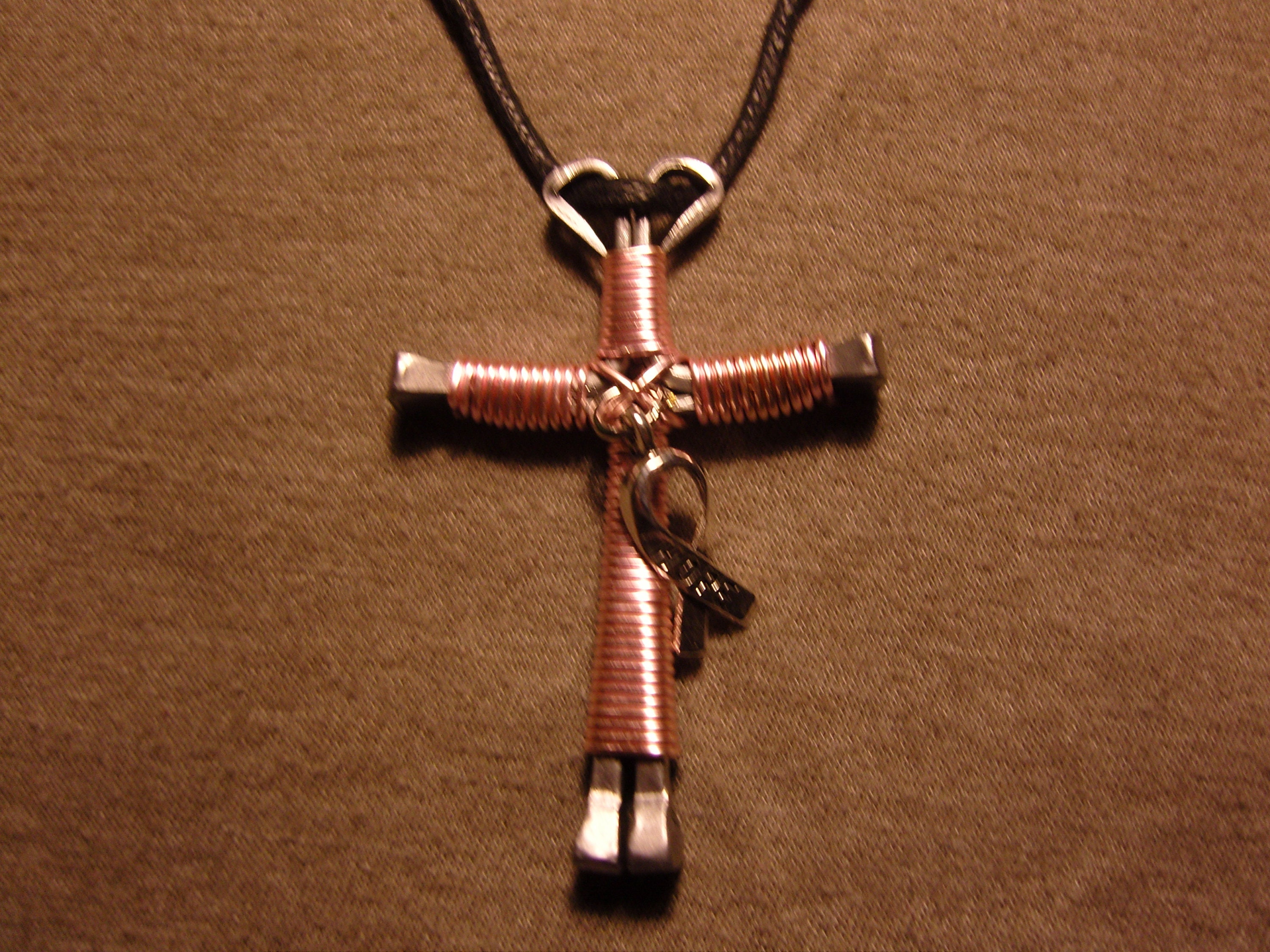 Breast Cancer Awareness Disciples Cross Necklace - Etsy