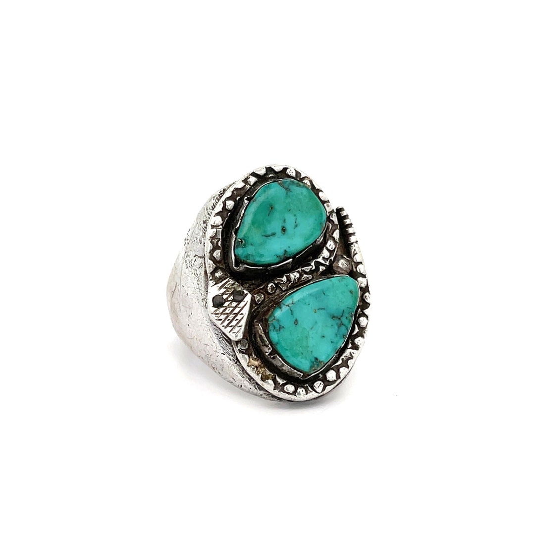 Vintage Turquoise Snake Ring Size 10.5 | Southwestern Jewelry | Vintage ...