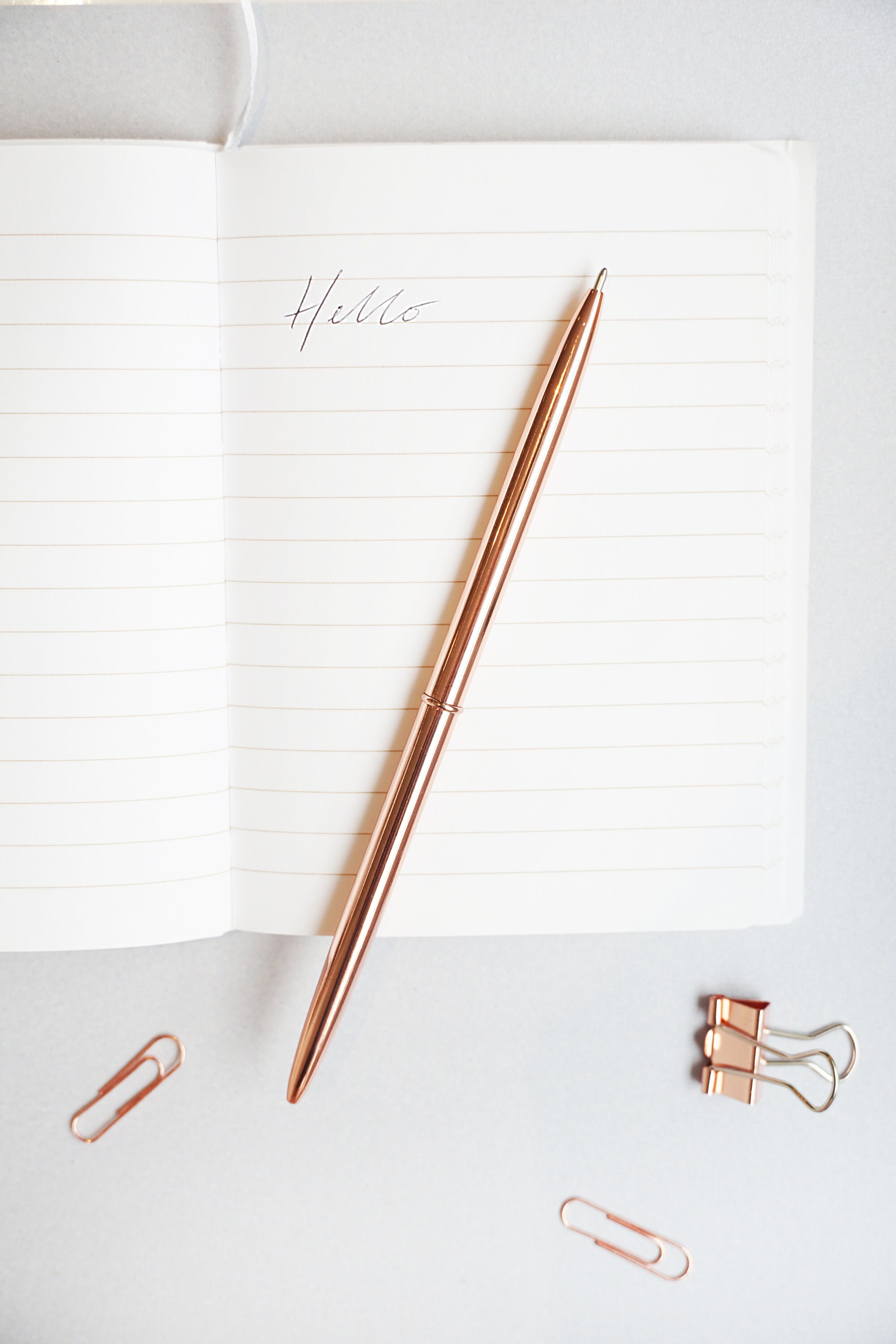 Letter Writing Pen Rose Gold With Black Ink - Etsy