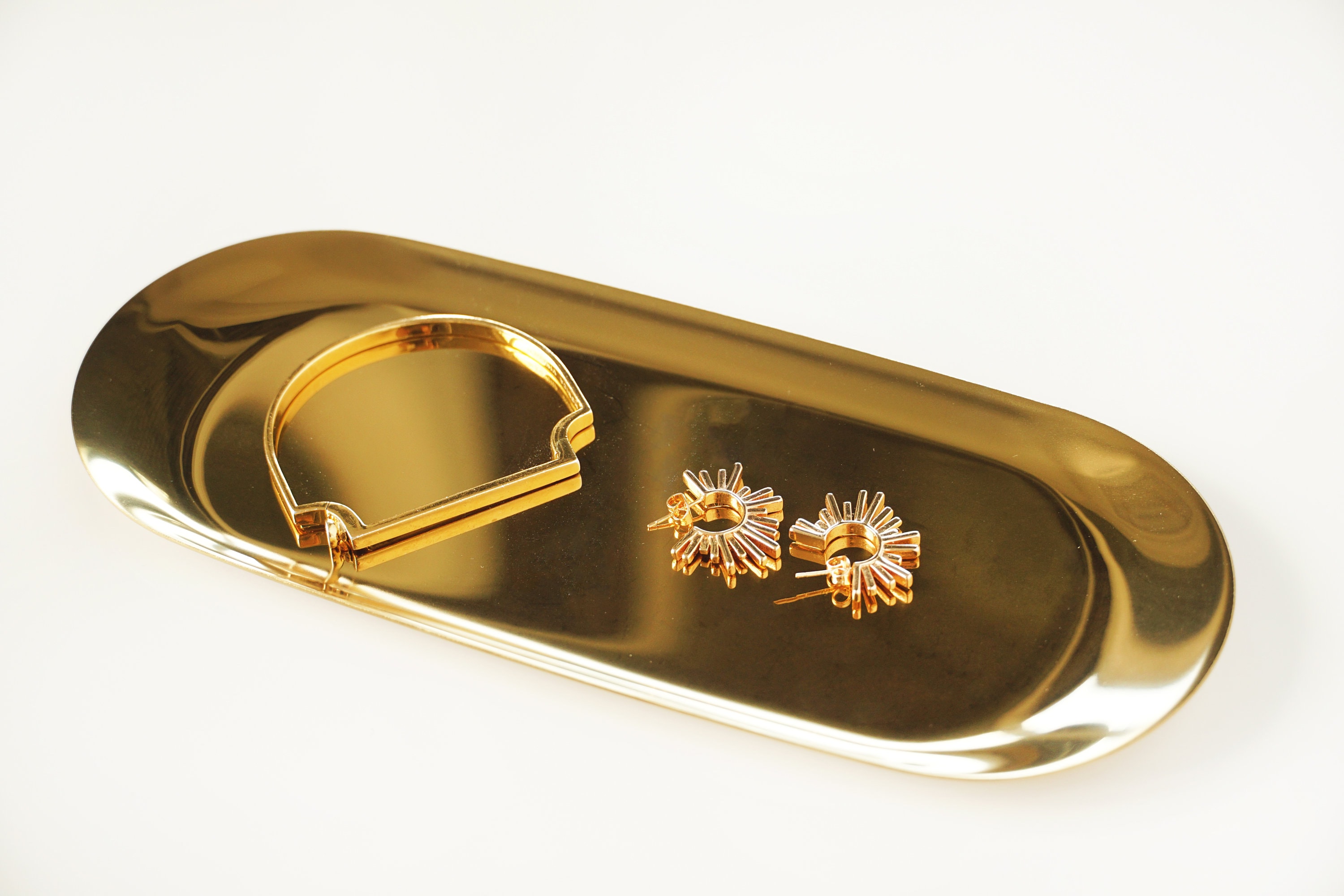 Gold Metal Tray Desk Tidy - Etsy