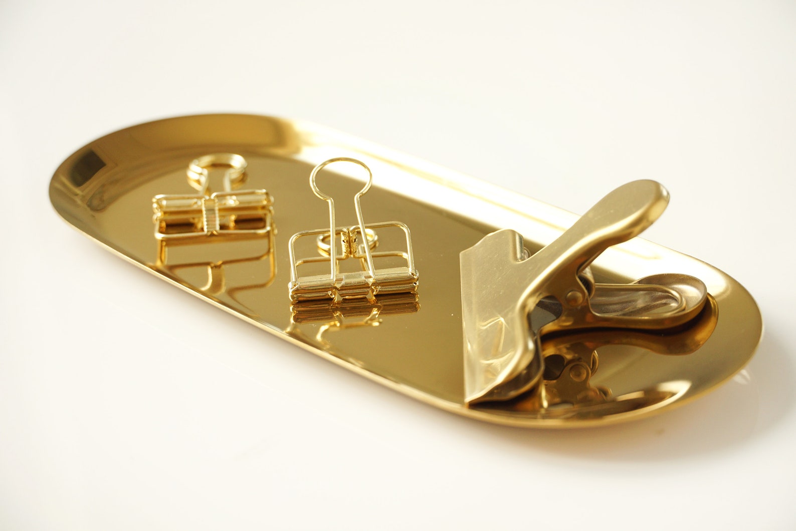 Gold Metal Tray Desk Tidy - Etsy