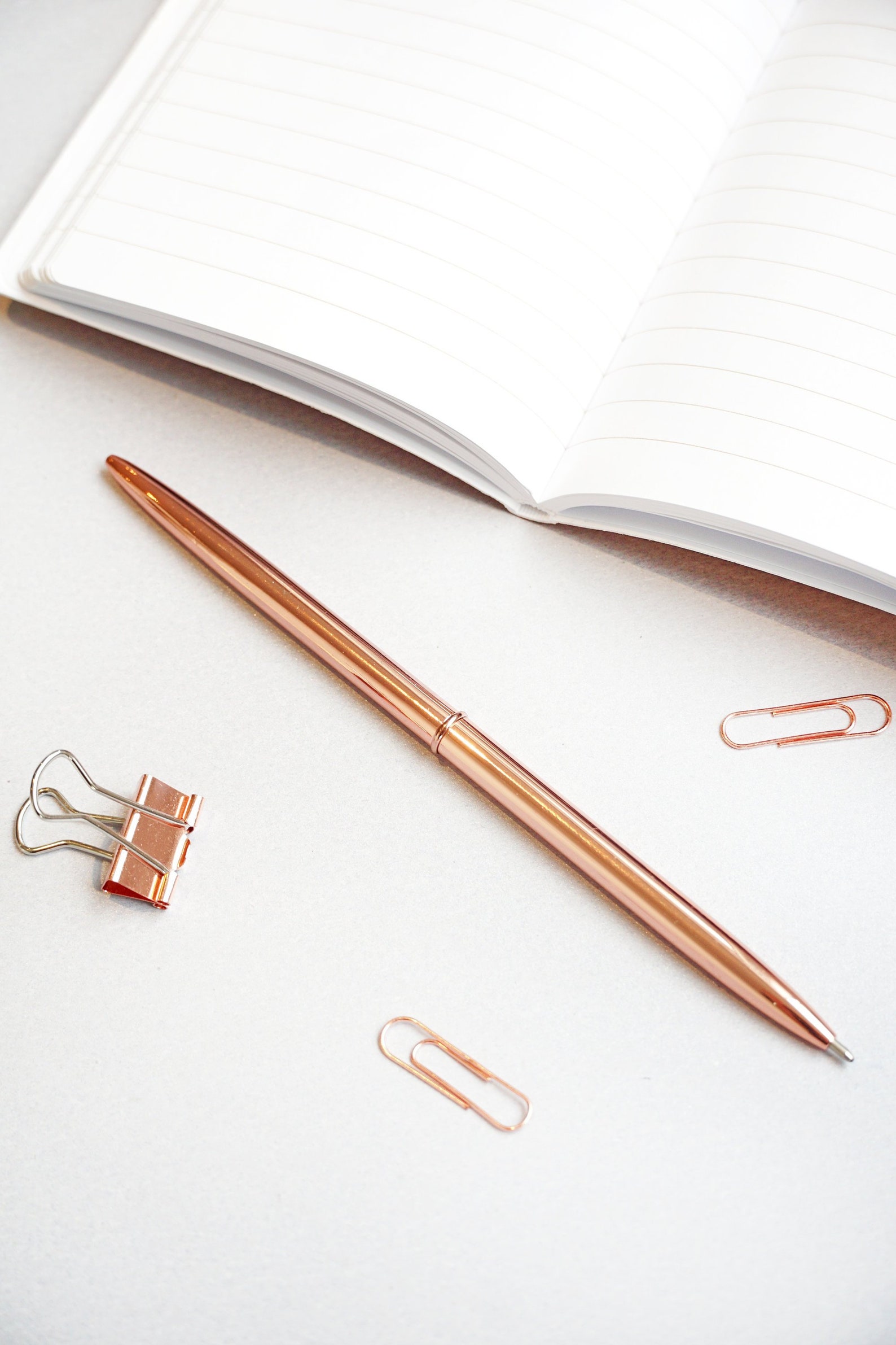 Letter Writing Pen Rose Gold With Black Ink - Etsy