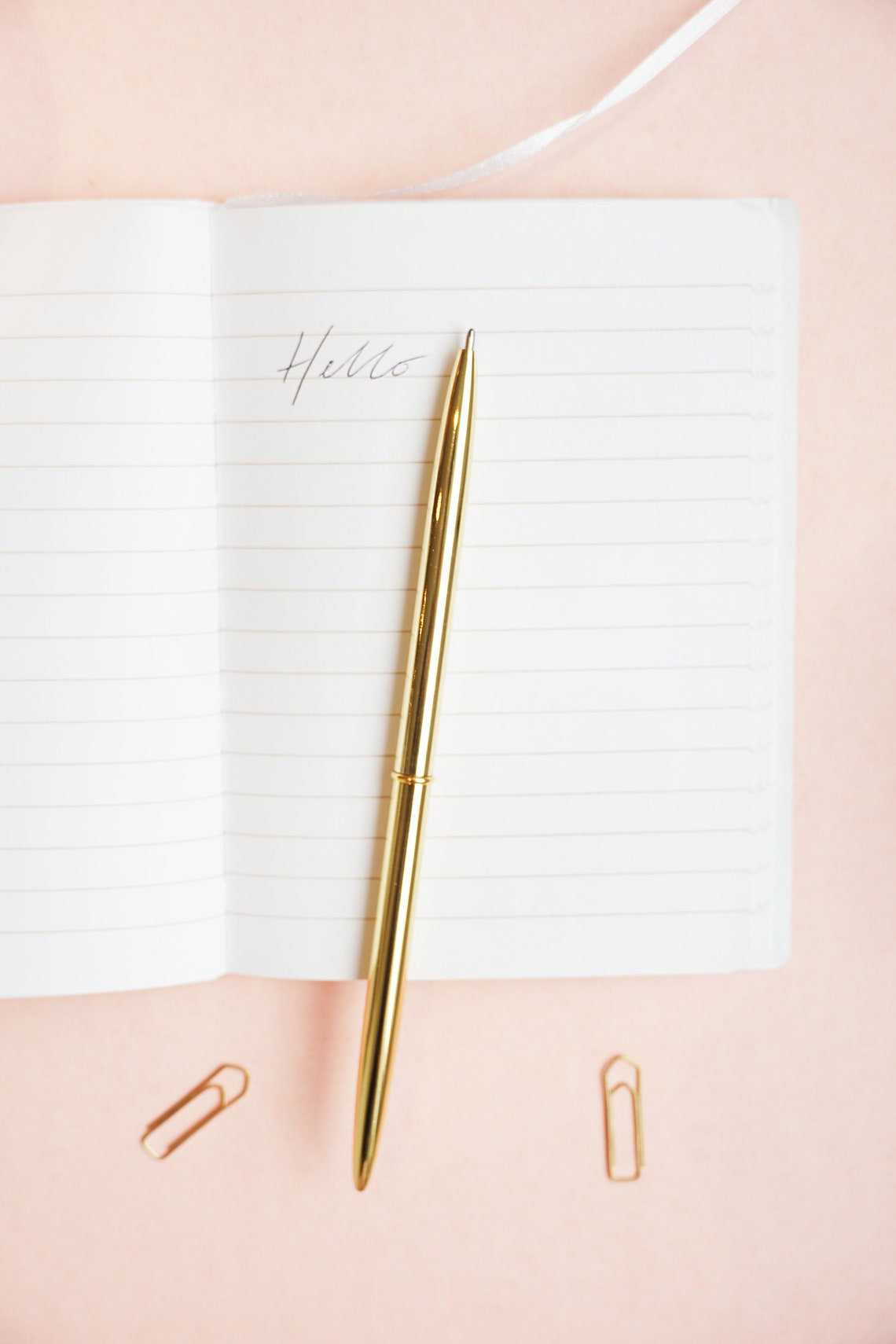 Letter Writing Pen Rose Gold With Black Ink - Etsy