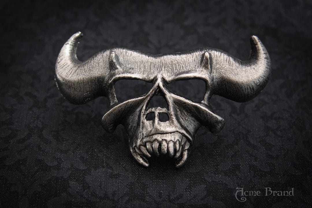 V3.0 Acme Brand DANZIG KISS SKULL Metal Belt Buckle Samhain - Etsy