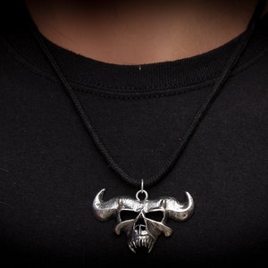 Sterling Silver Danzig Skull Head Pendant Necklace. - Etsy