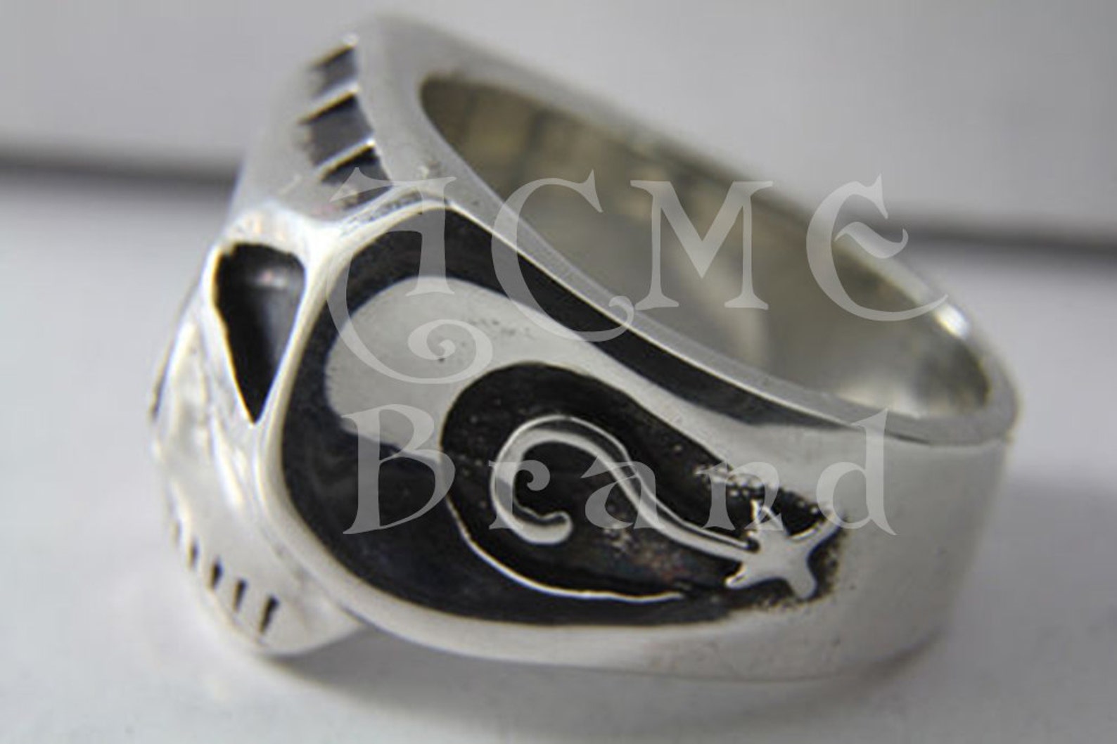 Johnny Depp Replica Ornate Skull Pirate Ring Sterling Silver | Etsy