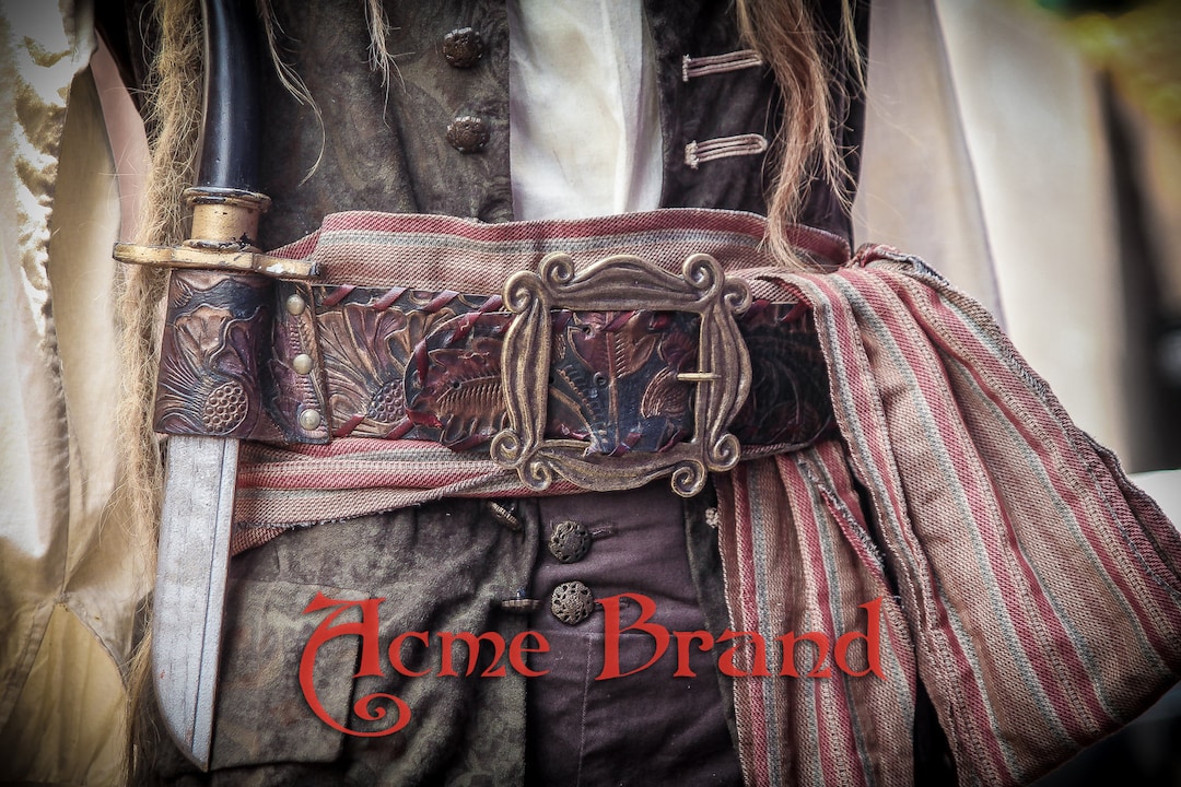 Large Ornate Pirate Buckle for Baldric or Waist Belt. Black Sails ...