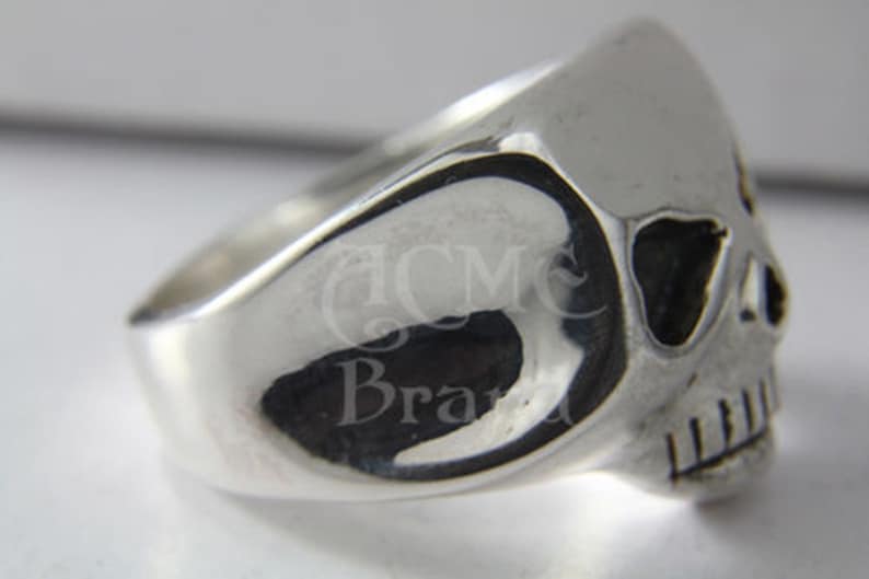 Johnny Depp Replica Plain Skull Pirate Ring Sterling Silver - Etsy