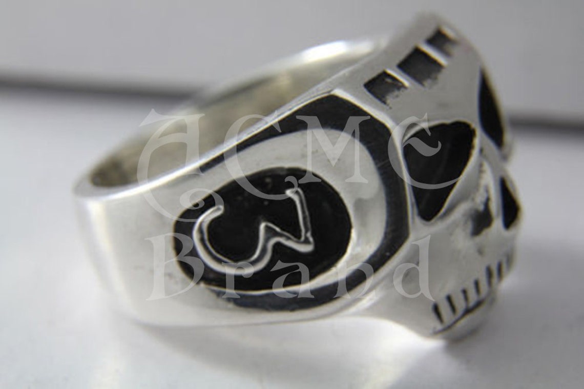 Johnny Depp Replica Ornate Skull Pirate Ring Sterling Silver - Etsy