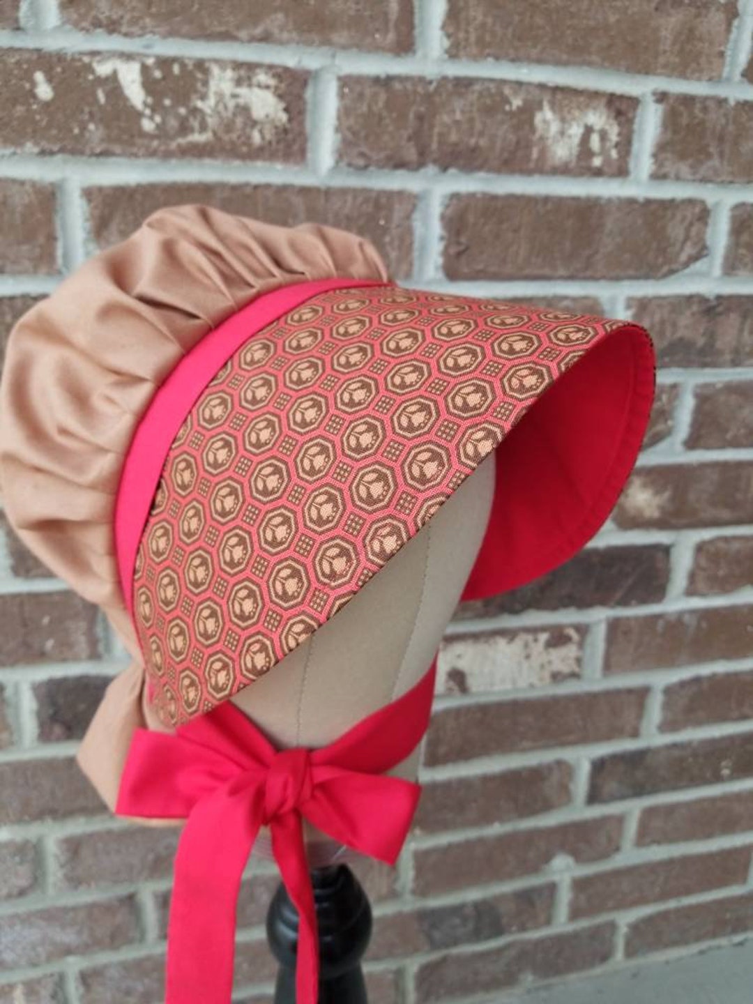 Pioneer Bonnet, Costume Bonnet, Pioneer Costume, Trek Bonnet, Pioneer ...